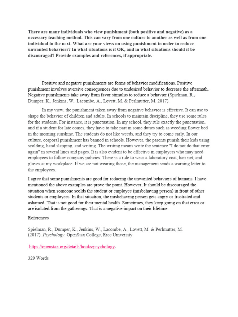 PSYC 1504 Discussion Forum Unit 3 | PDF