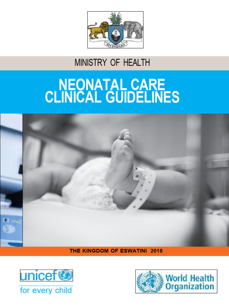 UNICEF SD Neonatal Guidelines Report 2018 | PDF | Childbirth | Low ...