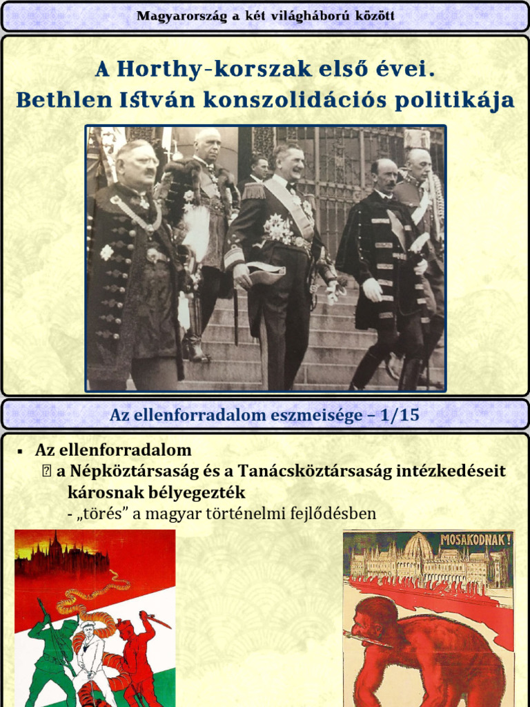 Horthy Korszak | PDF