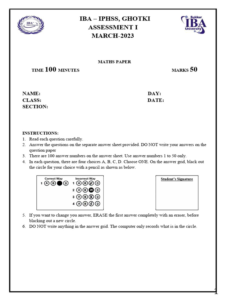 Kindergarten Maths Assessment 2023 | PDF