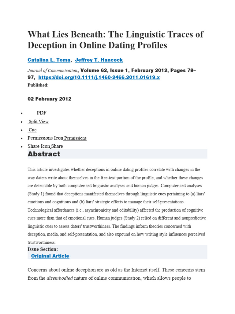 What Lies Beneath | PDF | Deception | Accuracy And Precision