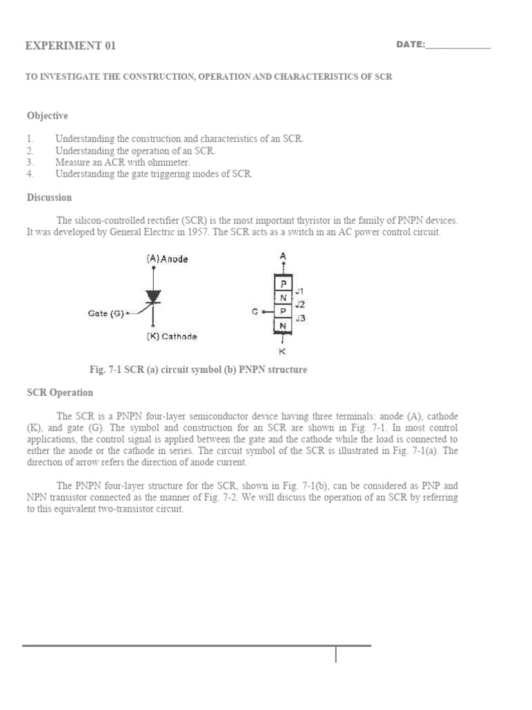 Power Electronics Lab (Part-1) | PDF | Relay | Rectifier