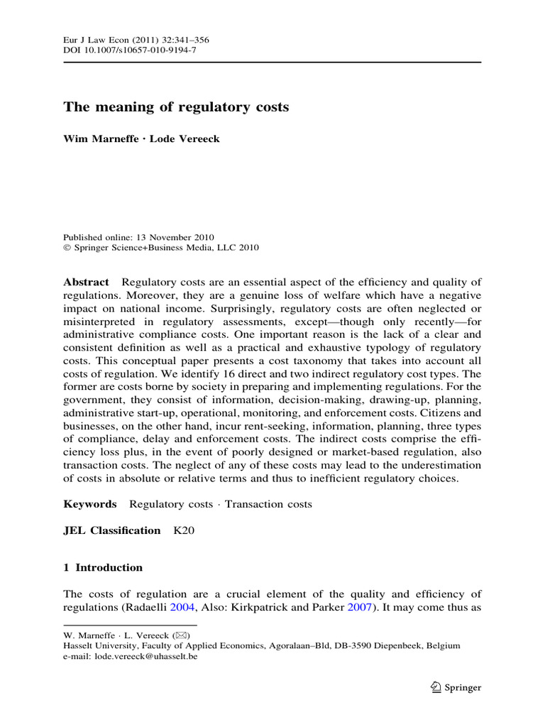 RESEARCH - Vereeck Et Al. - European Journal of Law and Economics ...