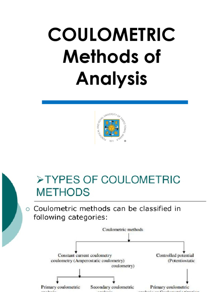 COULOMETRIC Methods of Analysis | PDF | Electrochemistry | Cathode