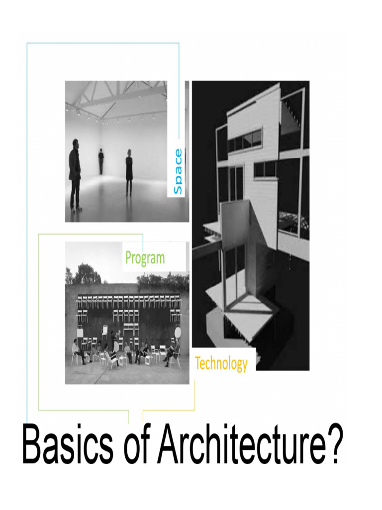 Architectural Basics Design I - Lecture - 01 | PDF | Space | Dimension Architectural Basics Design I - Lecture - 01 | PDF | Space | Dimension