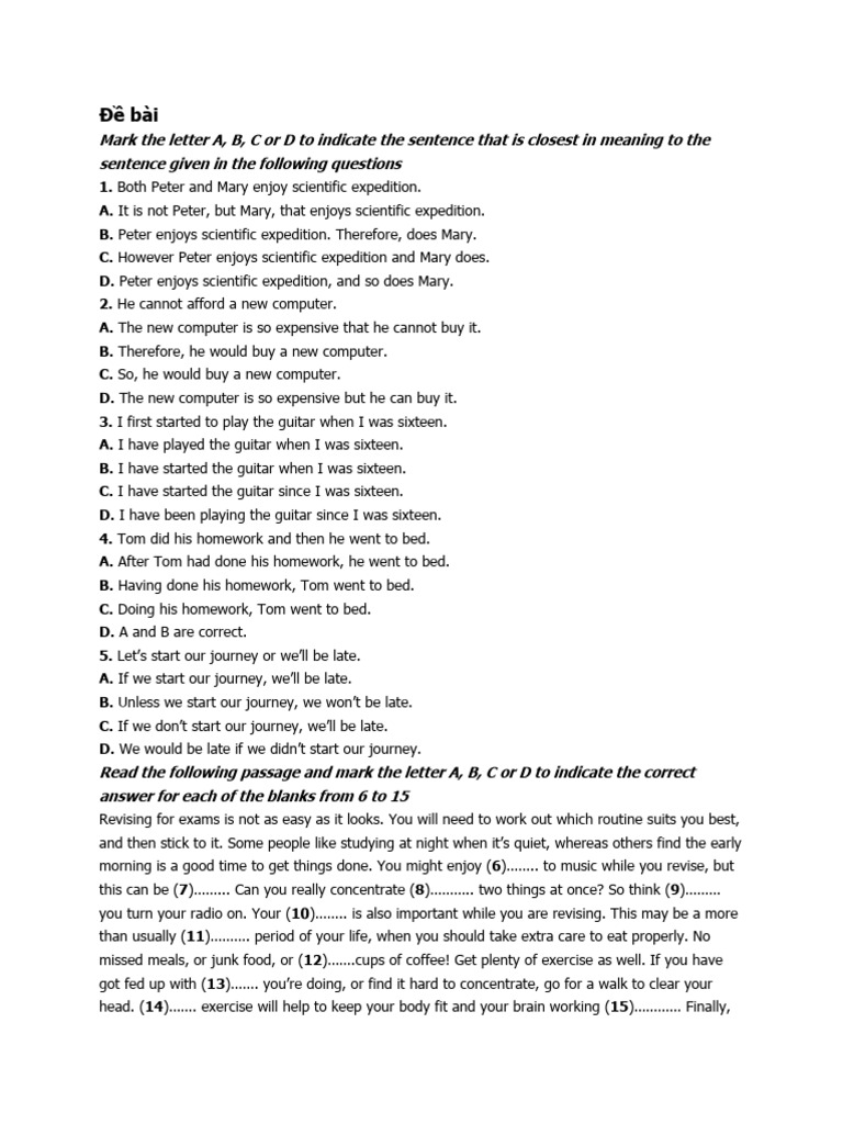 Đề GHK II 03 | PDF | Olympic Games