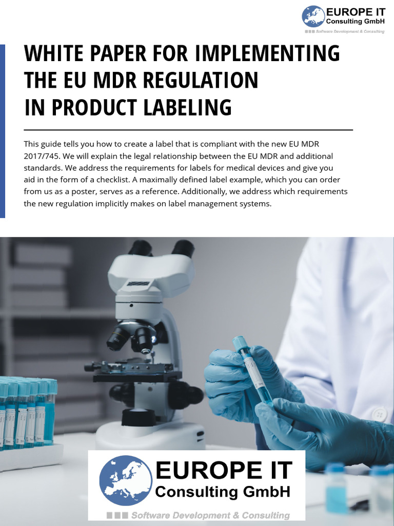 EU MDR Labeling Guide for MedTech | PDF | Medical Device