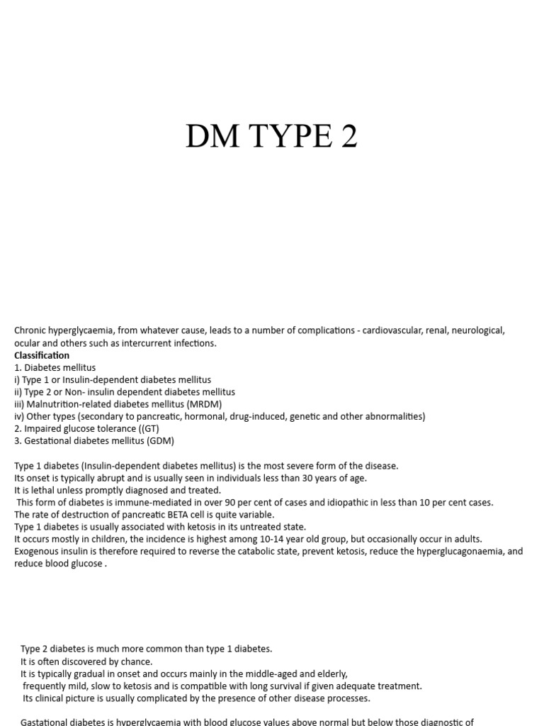 DM Type 2 | PDF | Diabetes | Gestational Diabetes