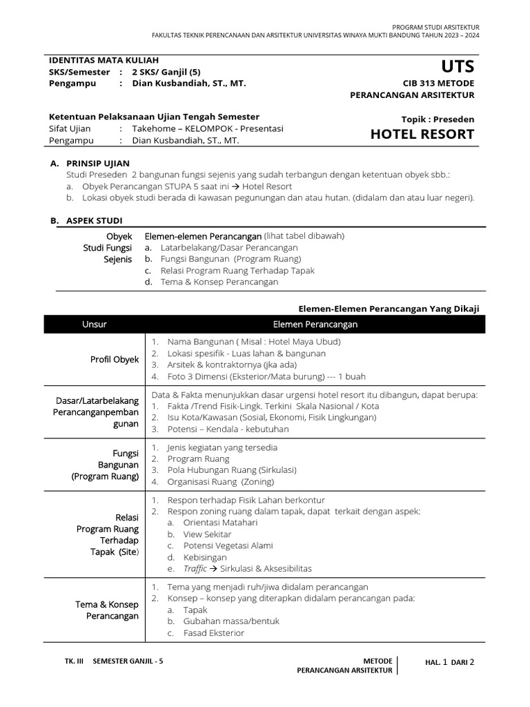 Cib 313 Uts Mpa 2023 | PDF