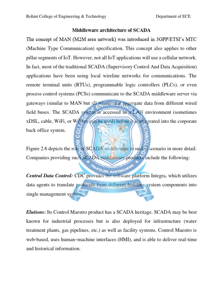 Middleware Architecture | PDF | Wireless Sensor Network | Scada