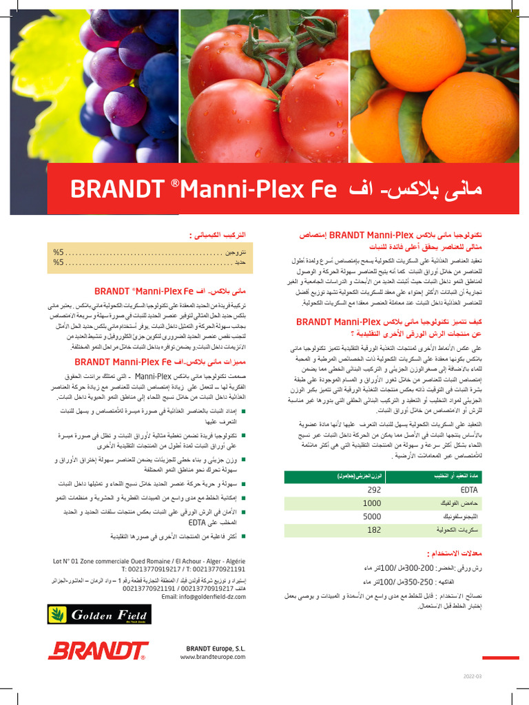 ManniPlex Fe Arabic A4 2022 03 Press | PDF