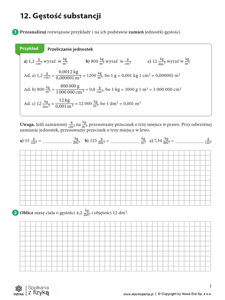 12 Gestosc Substancji | PDF