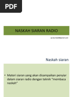 Contoh Naskah Penyiar Radio Gan | PDF