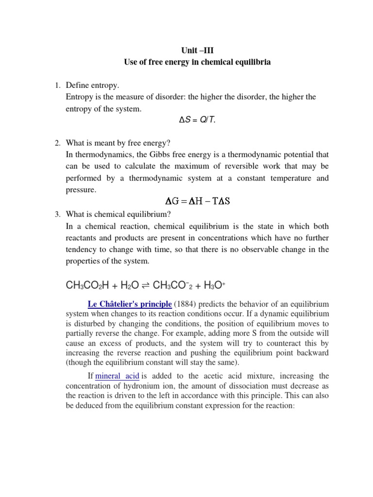 Engineering Chemistry Notes UNIT 3 | PDF | Chemical Equilibrium | Corrosion
