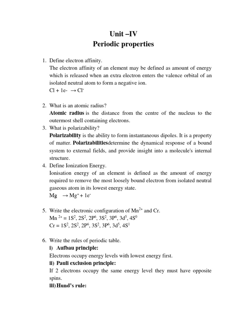 Engineering Chemistry Notes UNIT 4 | PDF | Coordination Complex | Ion