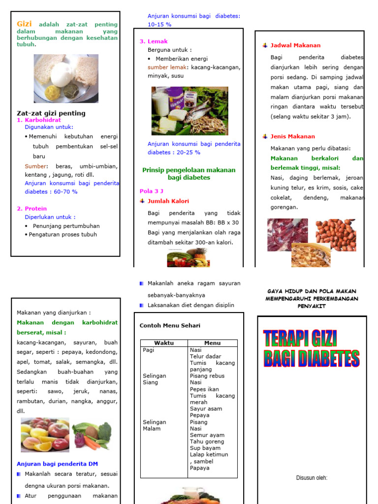 Terapi Gizi Bagi Diabetes | PDF