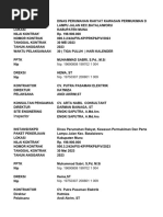 Format Backup Data Proyek Konstruksi | PDF