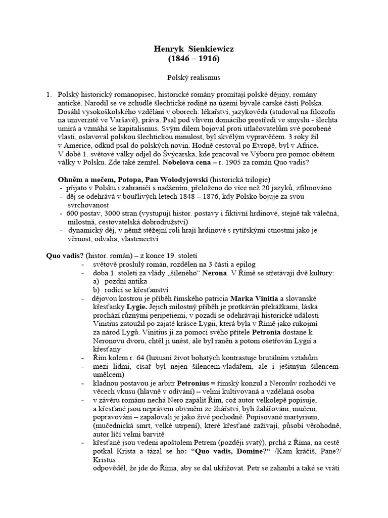 8 Sienkiewicz Studenti | PDF