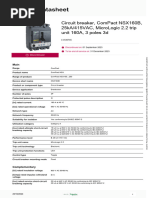 Product Data Sheet: Circuit Breaker, Compact Nsx250F, 36Ka/415Vac, 3 ...