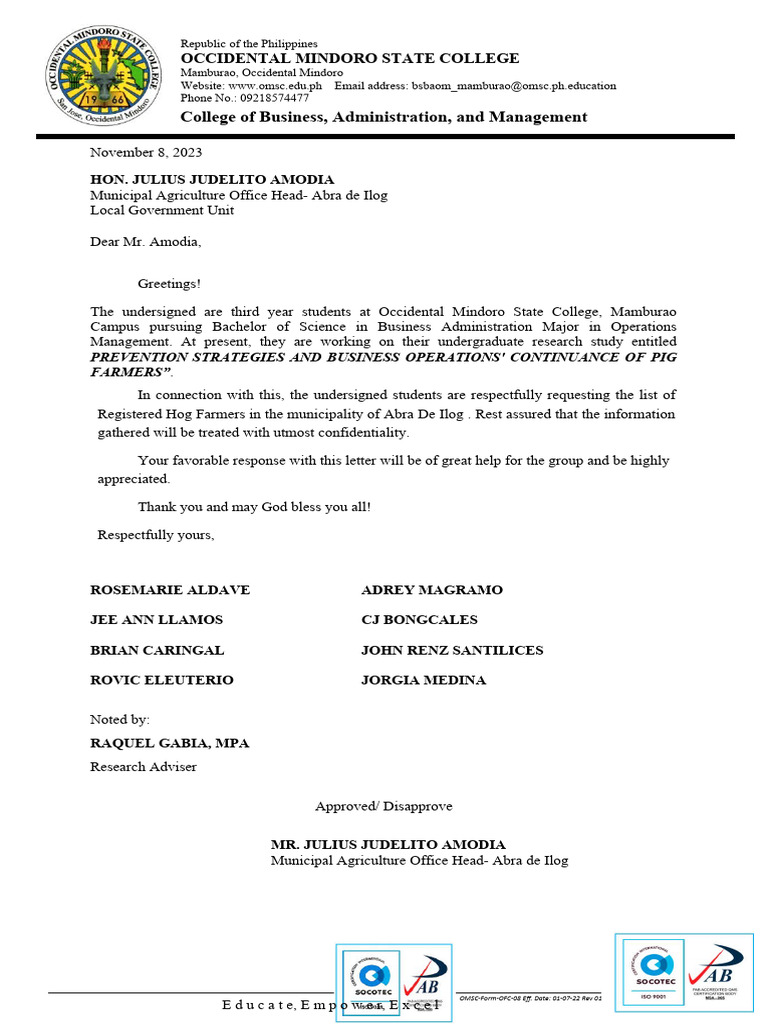 Communication Letter Template External 3 | PDF | Social Science ...