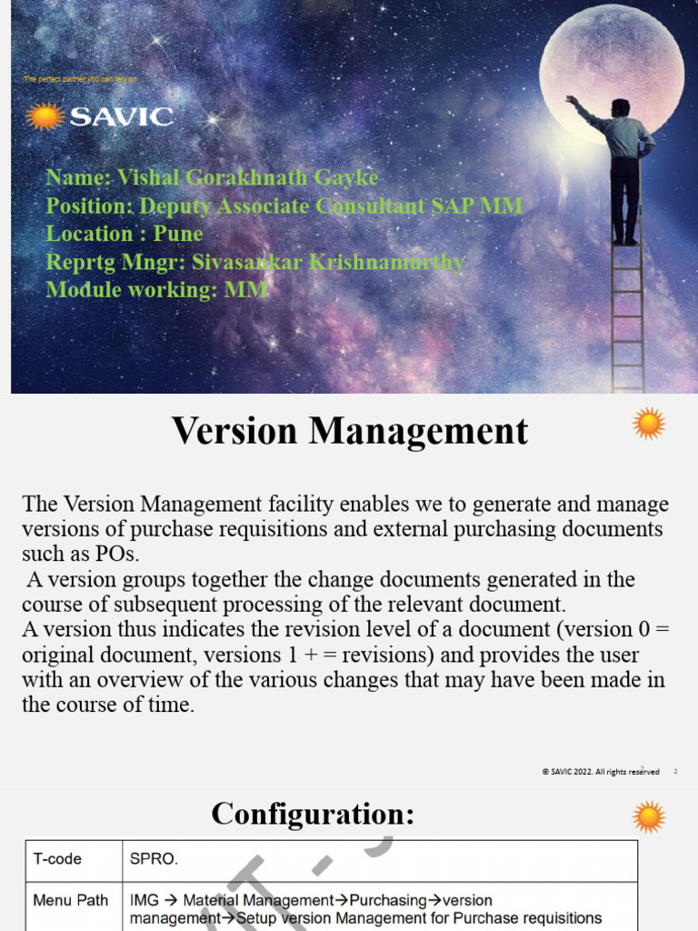 Version Management | PDF | Enterprise Resource Planning | Software Engineering