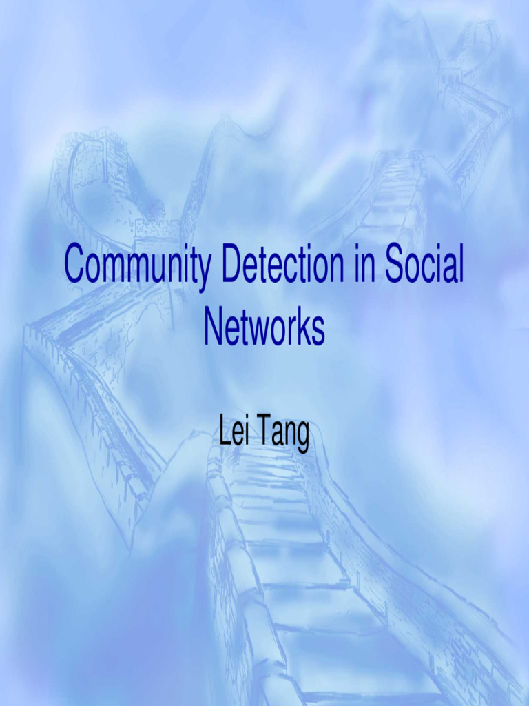 Community Detection In Social Networks Pdf Eigenvalues And