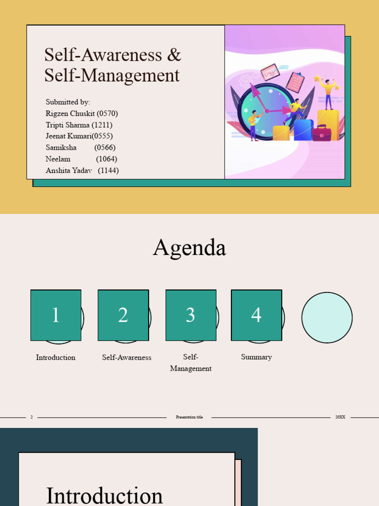 Mastering Self-Awareness & Management | PDF | Self Awareness ...