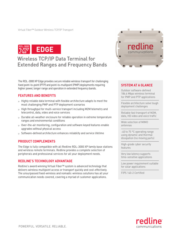 Redline VF DS - RDL-3000 XP Edge | PDF | Wireless | Mimo