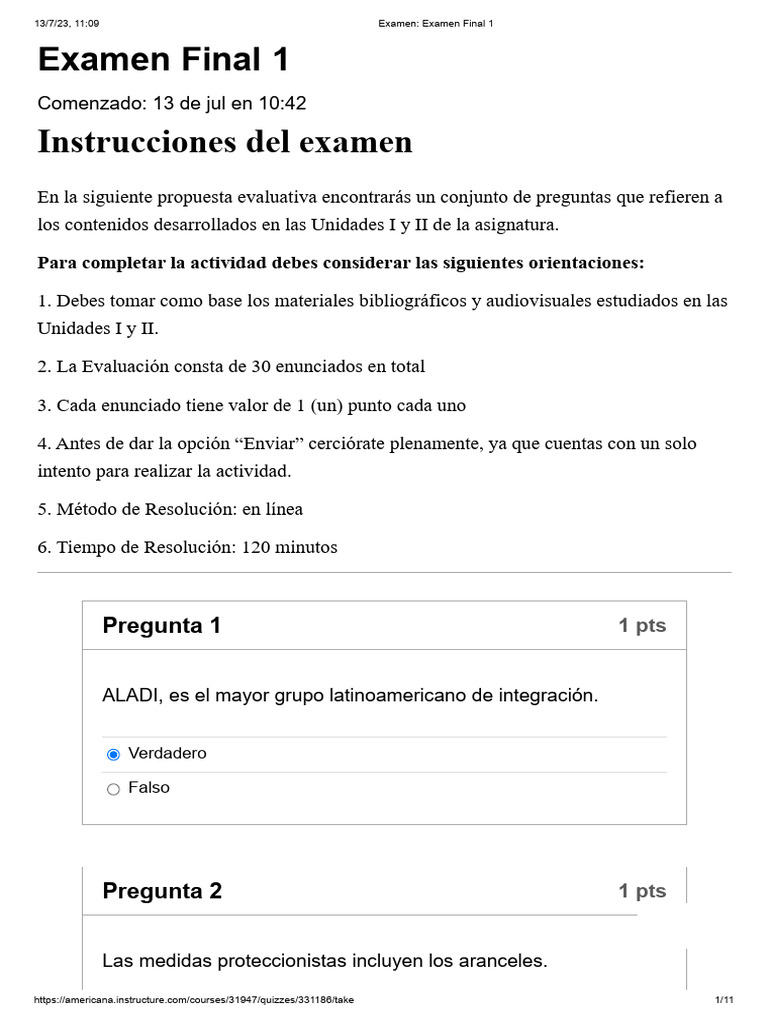 Examen Final Comercio Internacional | PDF | Economias