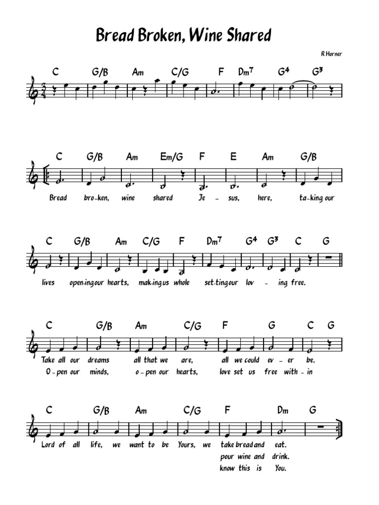 Bread Broken, Wine Shared | PDF