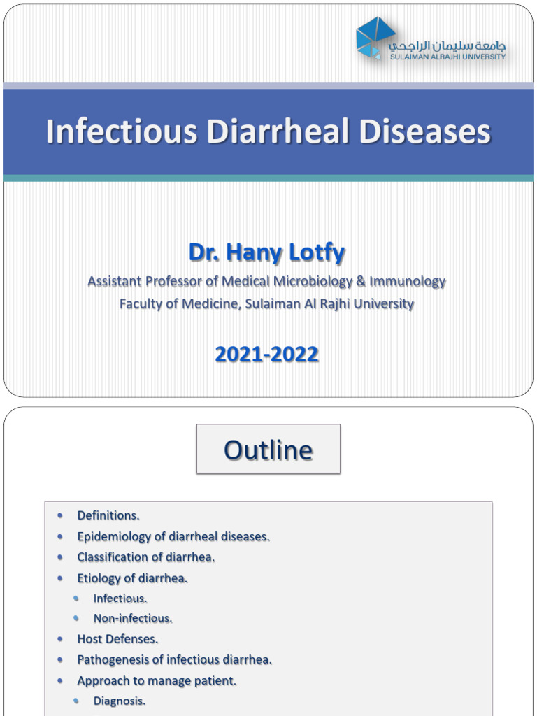 3 - Infectious Diarrhea | PDF | Diarrhea | Immunology