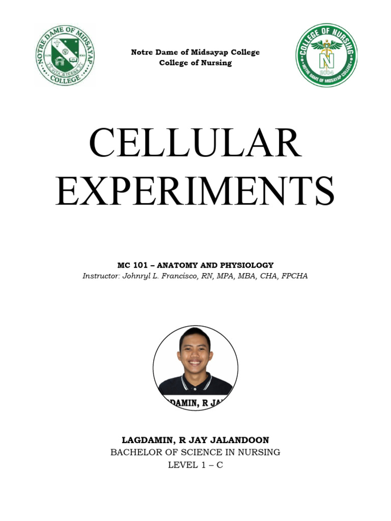 Experiment 1 - Osmosis | PDF | Osmosis | Chemistry
