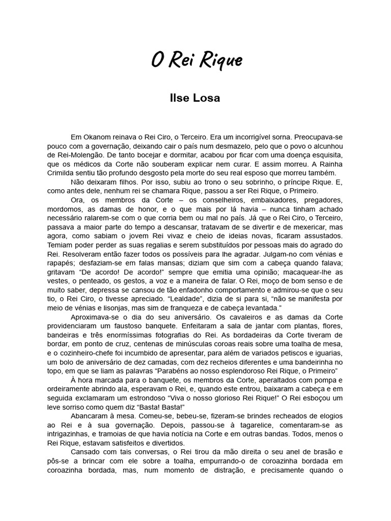 O Rei Rique | PDF
