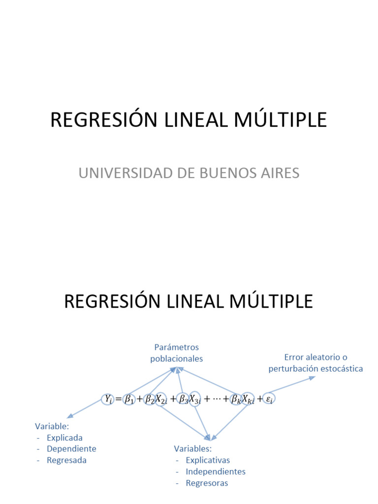 Regression Multiple | PDF | Mínimos cuadrados | Regresión lineal