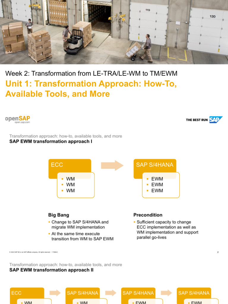 OpenSAP s4h36 Week 2 All Slides | PDF | Warehouse | Business Process