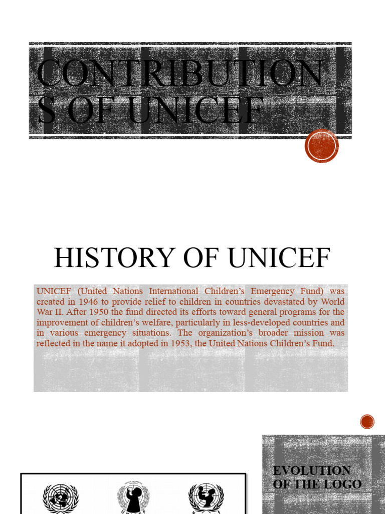 Unicef Presentation | PDF | Unicef | Childhood