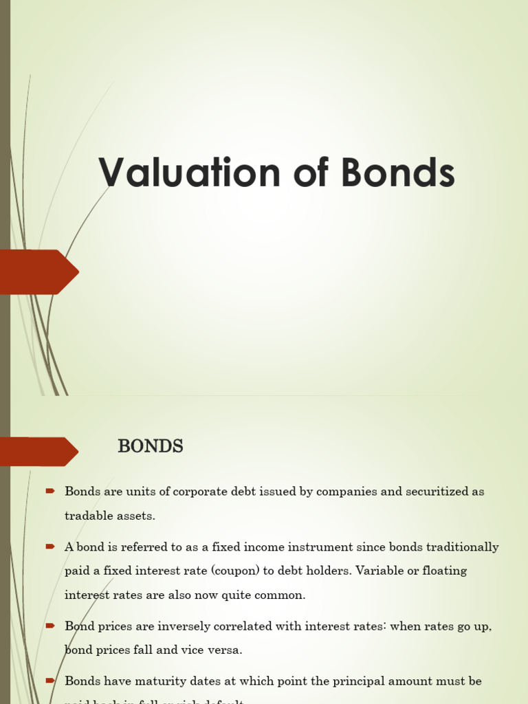 5-Valuation of Bonds | PDF | Bonds (Finance) | Bond Duration