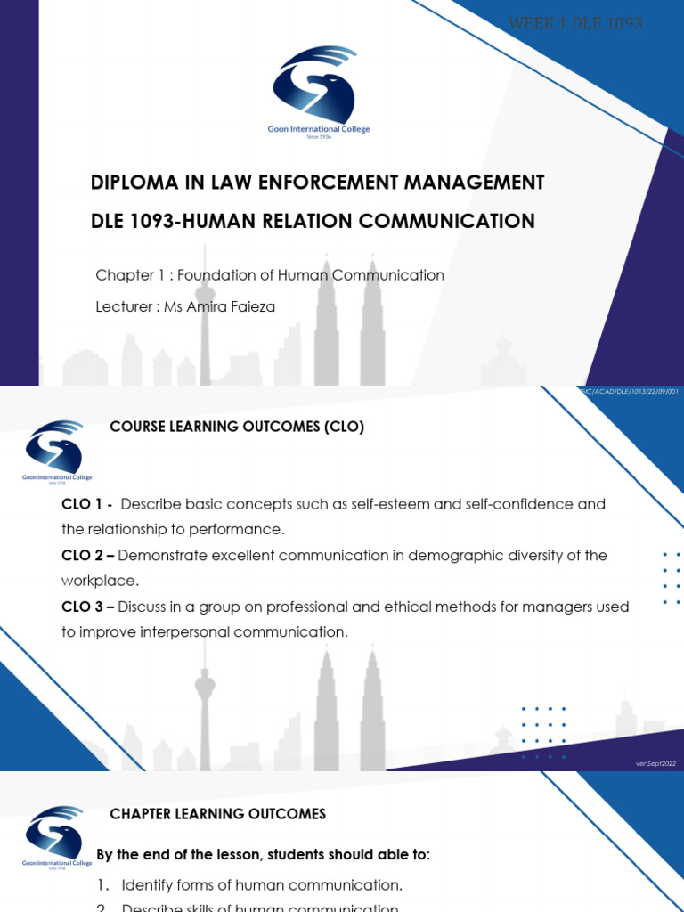 Human Communication in Law Enforcement | PDF | Communication ...