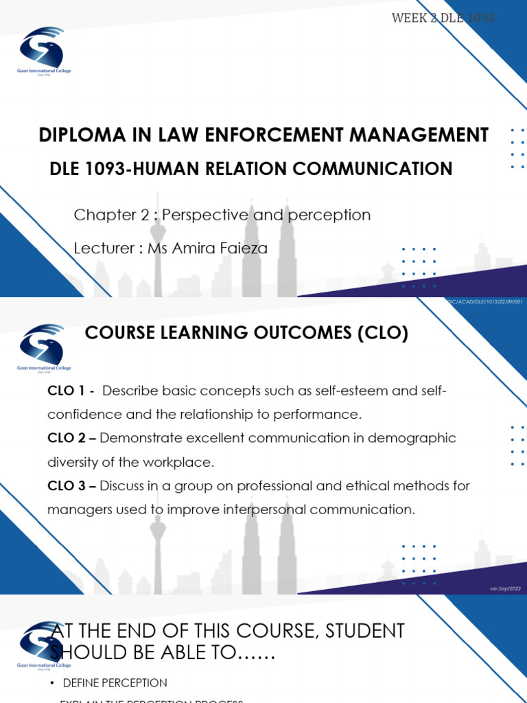 Chapter 2 - Perspective and Perception-C2 | PDF | Self Concept | Perception