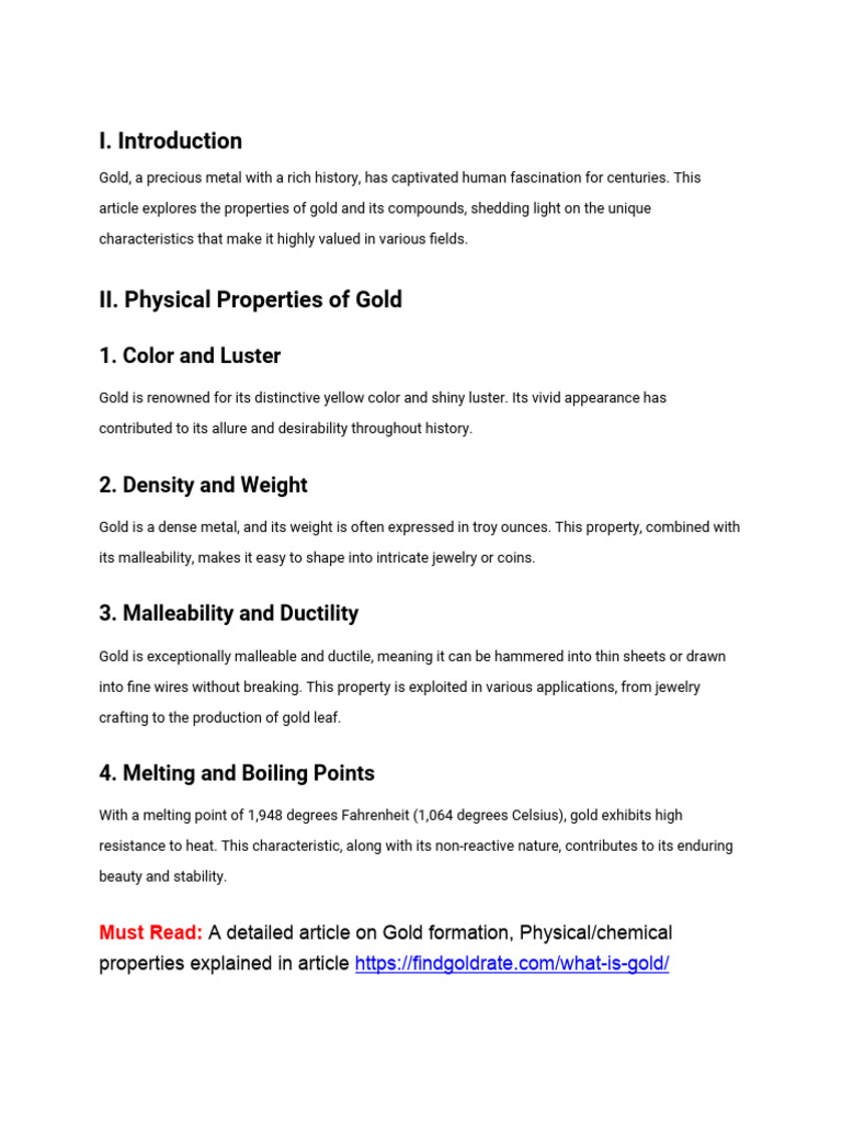 What Is Gold? | PDF | Gold | Metals