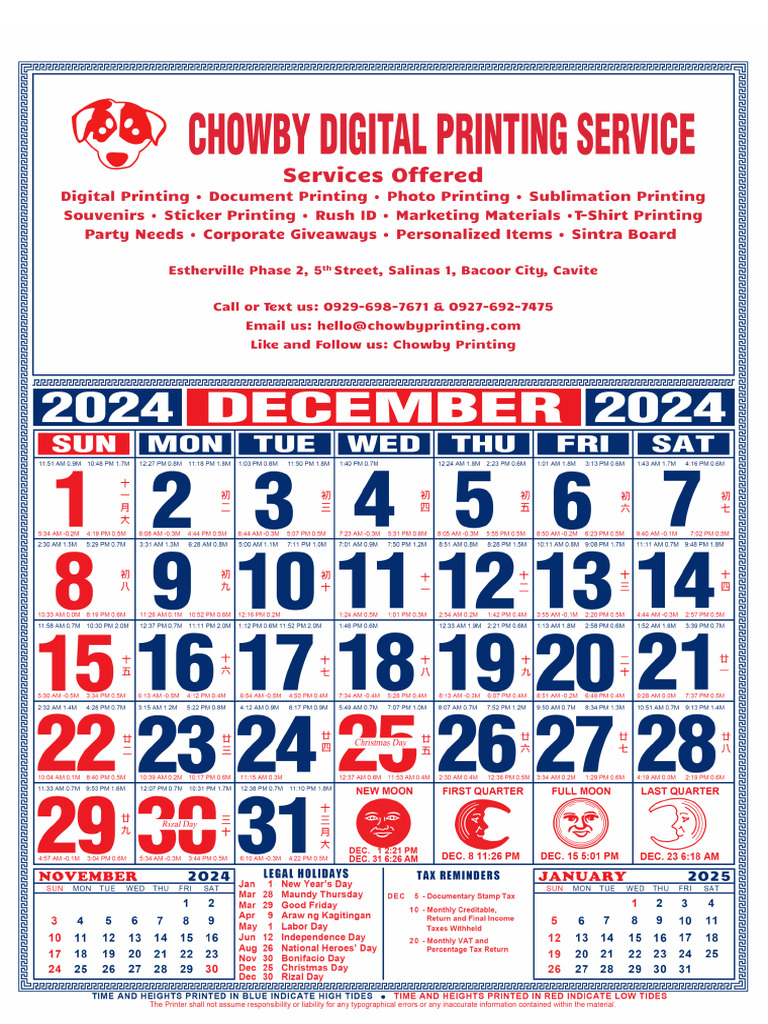 A3 - 12 Pages Commercial Calendar | PDF