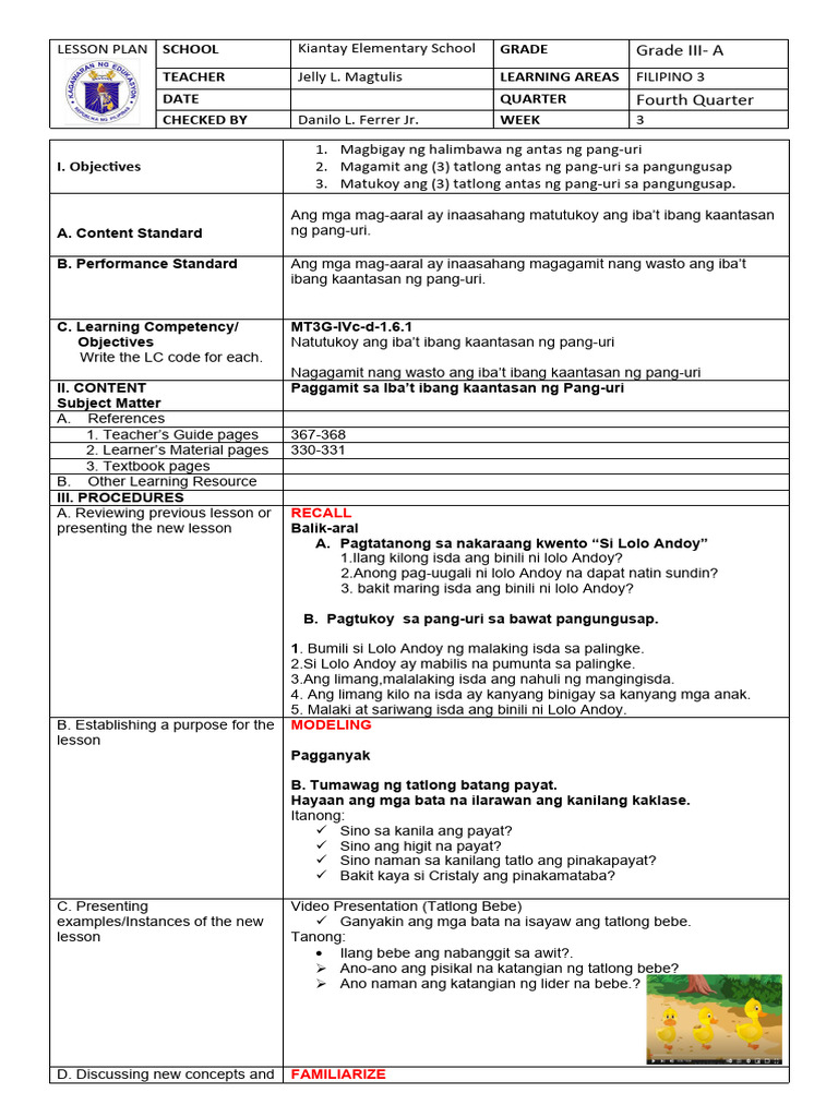 Filipino Cot Q4 | PDF