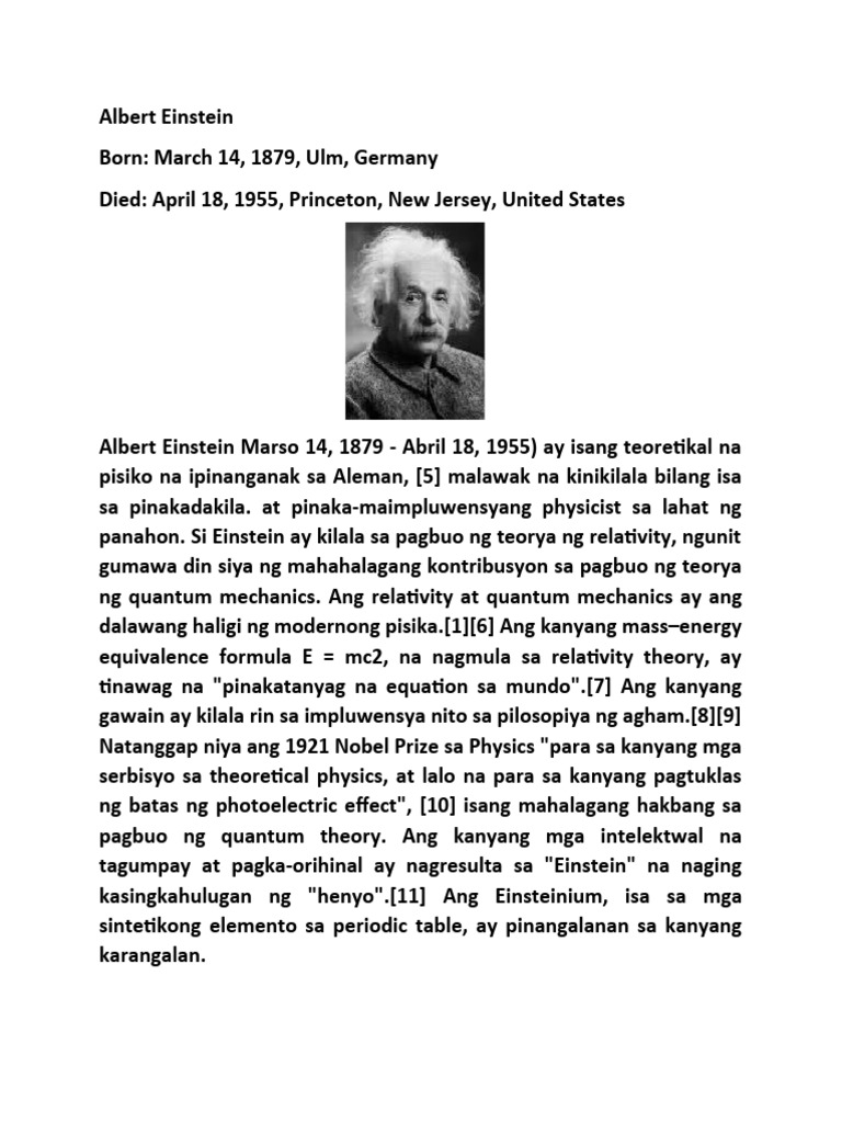 Albert Einstein | PDF