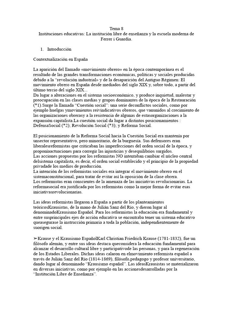 Tema 8 Historia | PDF