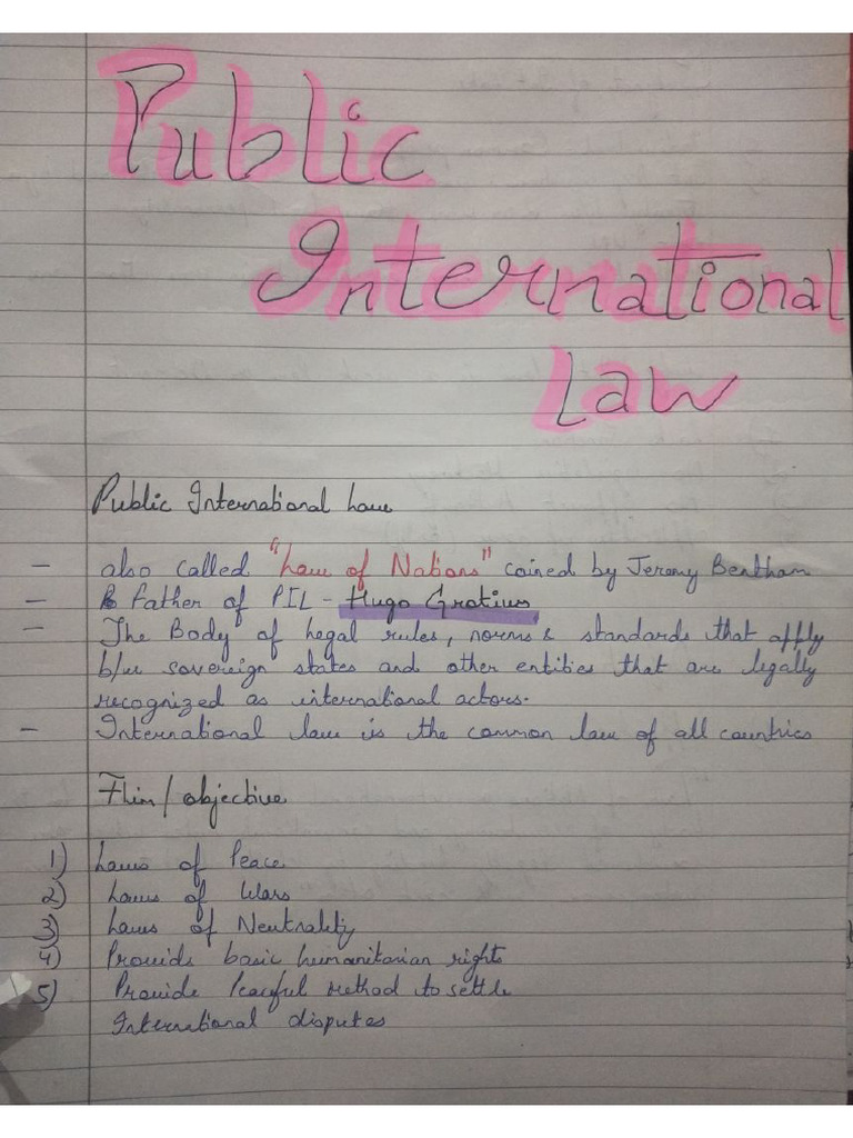 International Law Intro | PDF