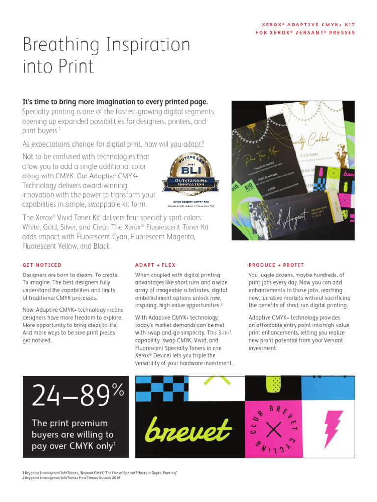 Versant Adaptive CMYK Kit | PDF | Communication Design | Graphic Design