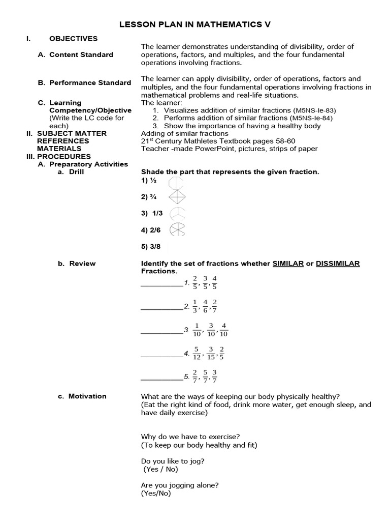 Adding Similar Fractions Pdf Learning Human Communication