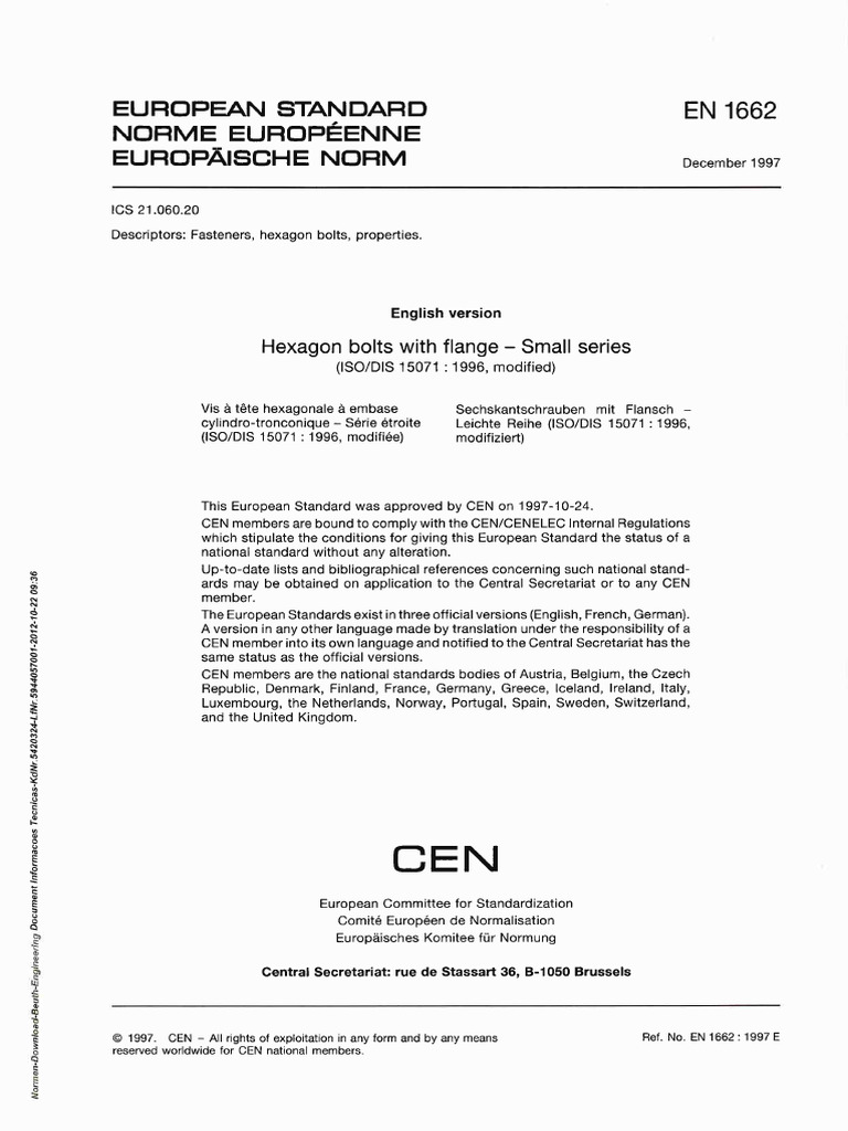 Din en 1662 - 1997 | PDF