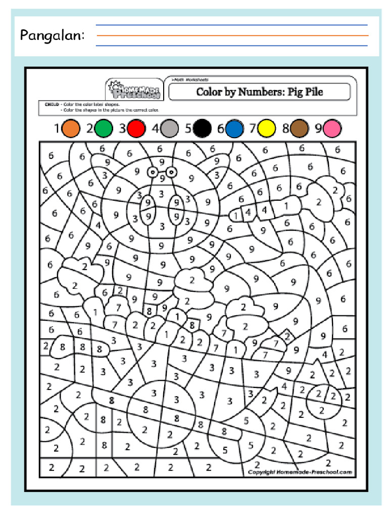 Math Coloring Pdf