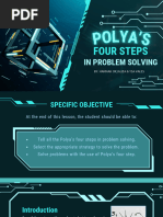 Polya's 4-Steps in Problem Solving | PDF | Mathematics | Science